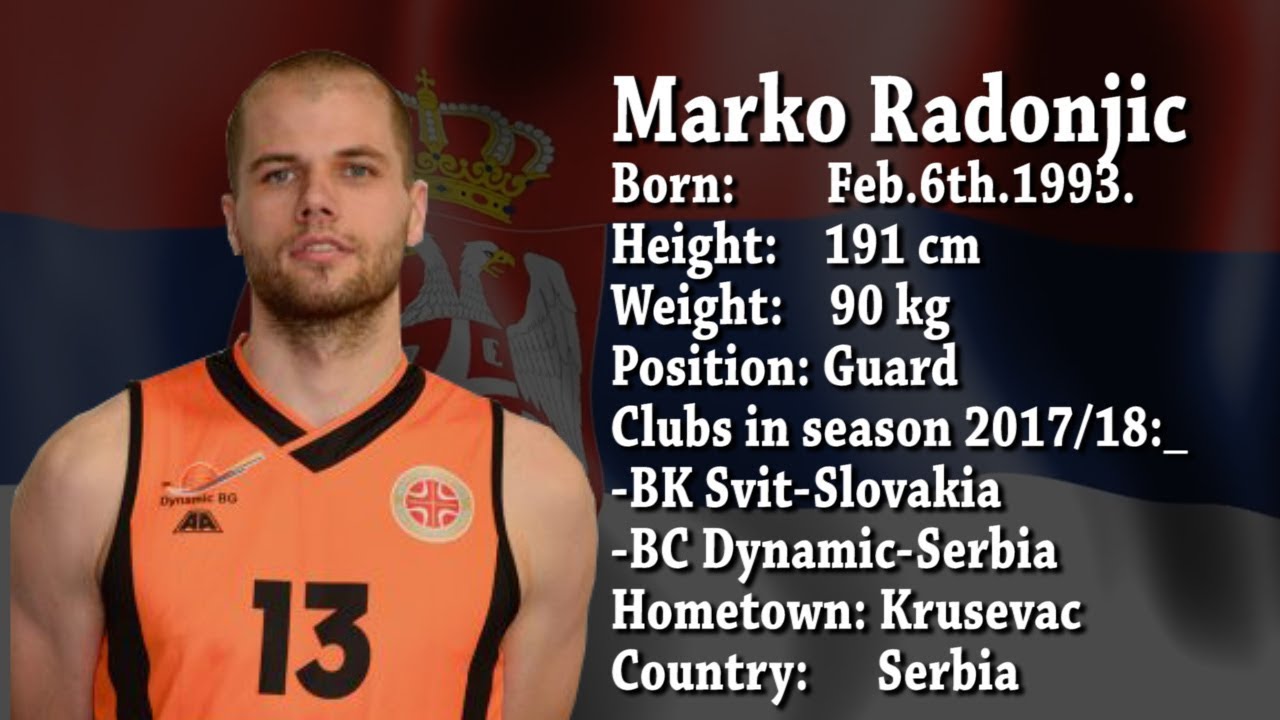 Marko Radonjic Highlights Season 2017/18 - YouTube