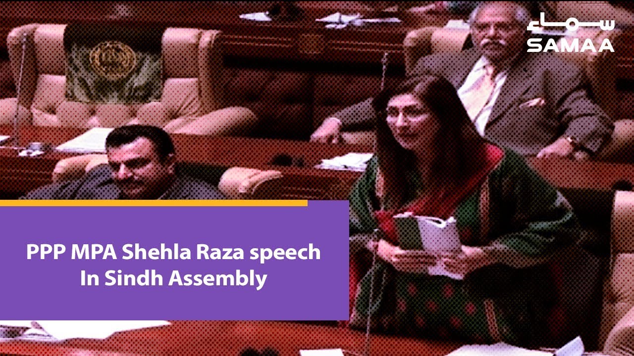 PPP MPA Shehla Raza speech In Sindh Assembly | 29 Jan,2019 - YouTube