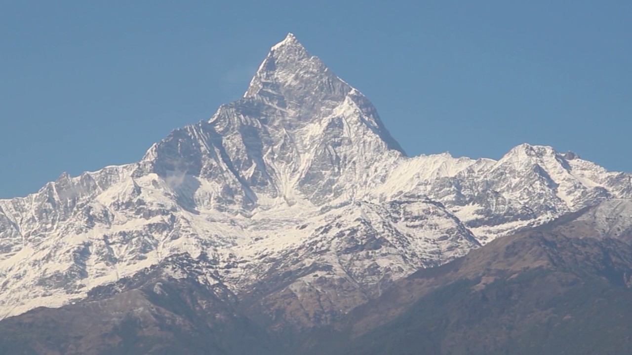 Machhapuchhre Himal view from Pokhara, Nepal - YouTube