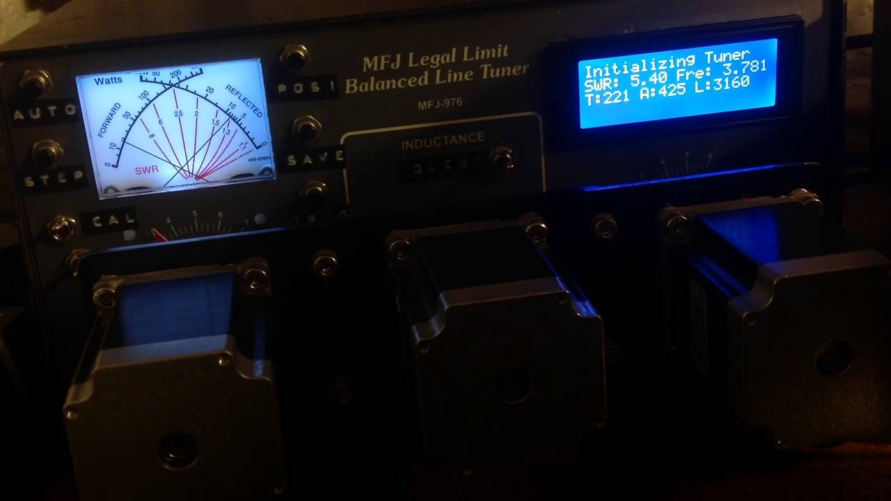 MFJ balanced tuner automation update Oct 2013 - YouTube