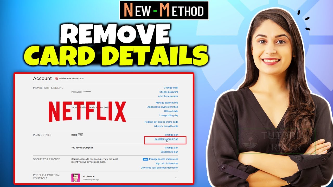 How to Remove Card Details on Netflix - YouTube