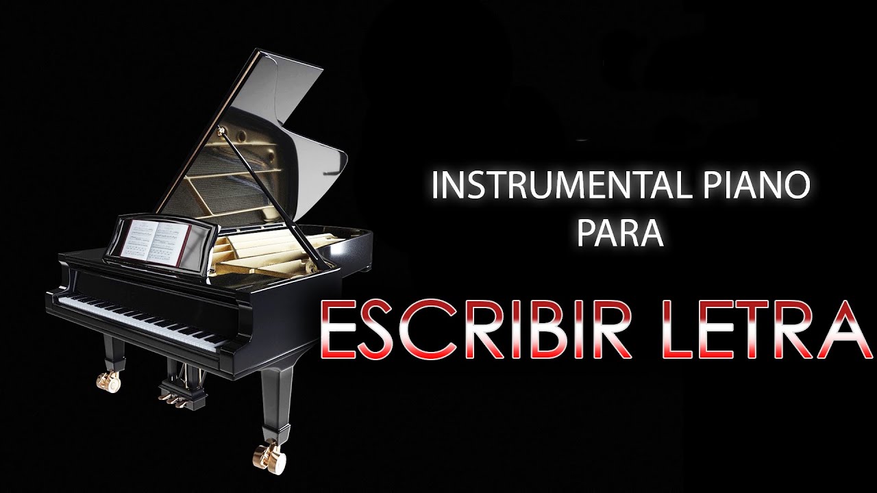 PISTA PIANO PARA ESCRIBIR LETRA O COMPONER CANCIÓN / USO LIBRE GRATIS ...