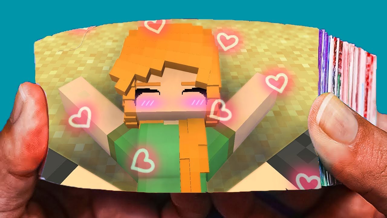 Minecraft Anime - FlipBook Animation - YouTube