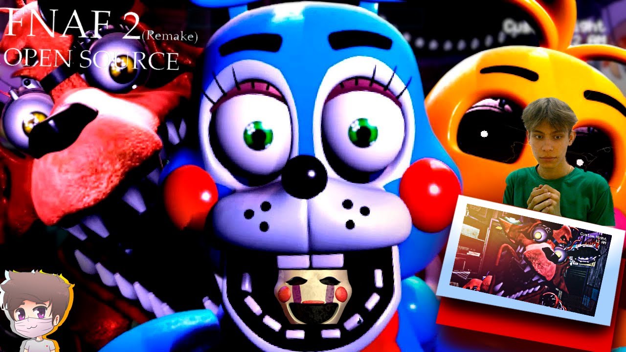 !FNaF 2 OPEN SOURCE Обзор FNaF 2 OPEN SOURCE!ПЫТАЮСЬ ПРОЙТИ - YouTube