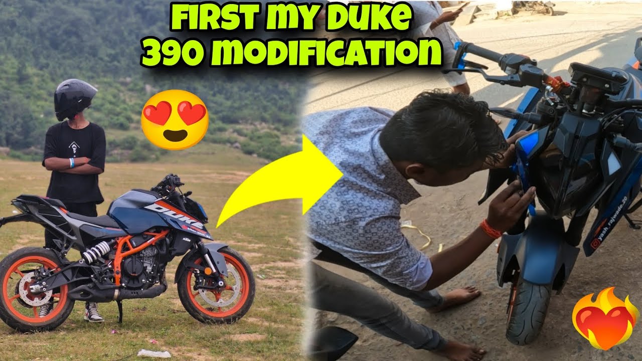 first my Duke 390 modification 😍 modification Duke 39T 🚀@bikerYash94 ...