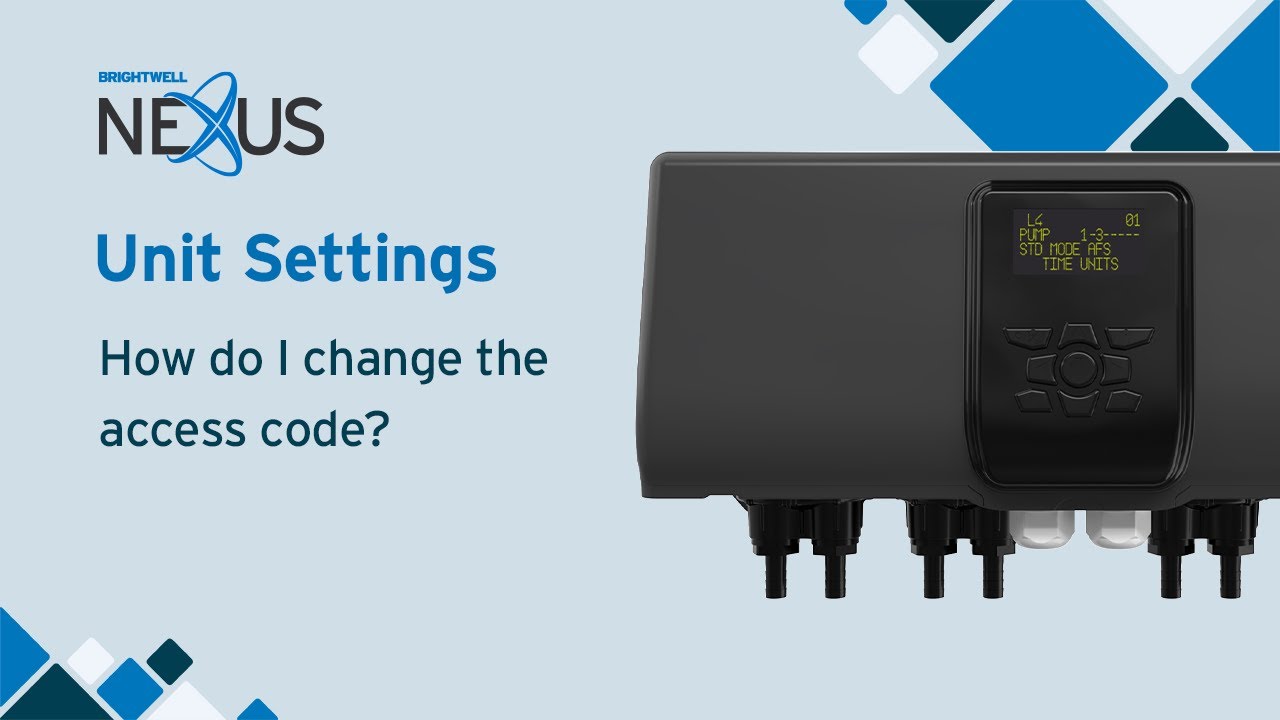 Nexus - How do I change the access code on my Nexus system? - YouTube