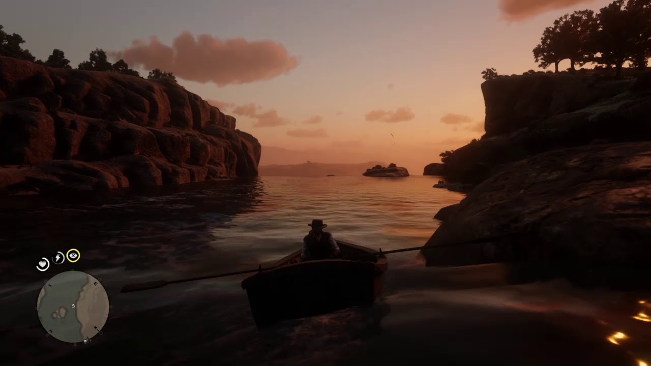 Red Dead Redemption 2 Row Boat Down Manteca Falls - YouTube