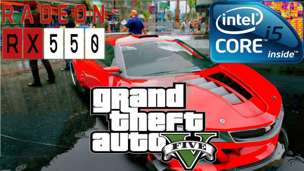 GTA 5 Test On RX 550 - YouTube
