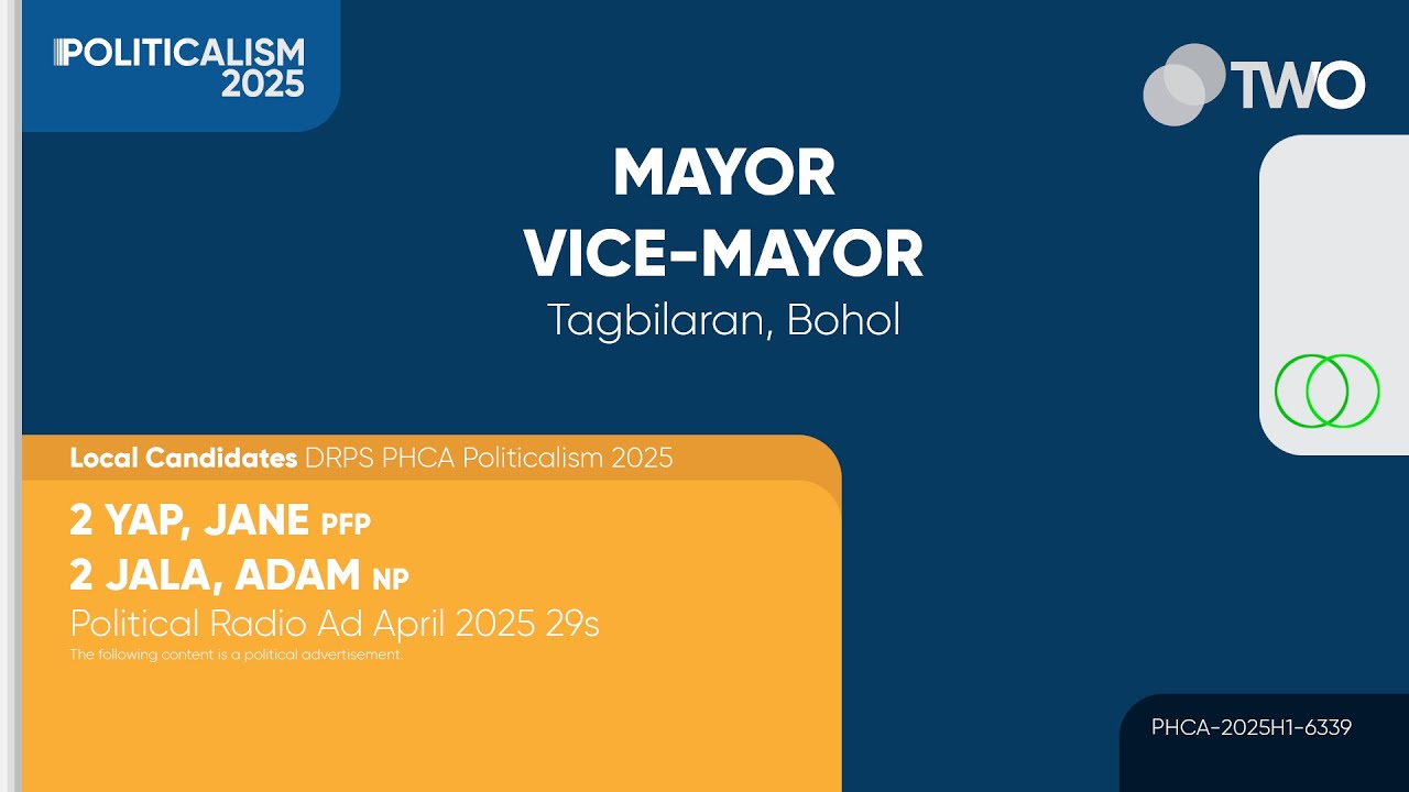 YAP, JANE (PFP) and JALA, ADAM (NP) Political Radio Ad April 2025 29s ...