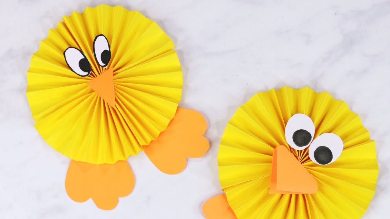 How To Make A Paper Rosette Chick Easy Easter Paper Craft YouTube how-to-make-a-paper-rosette-chick-easy-easter-paper-craft-youtube