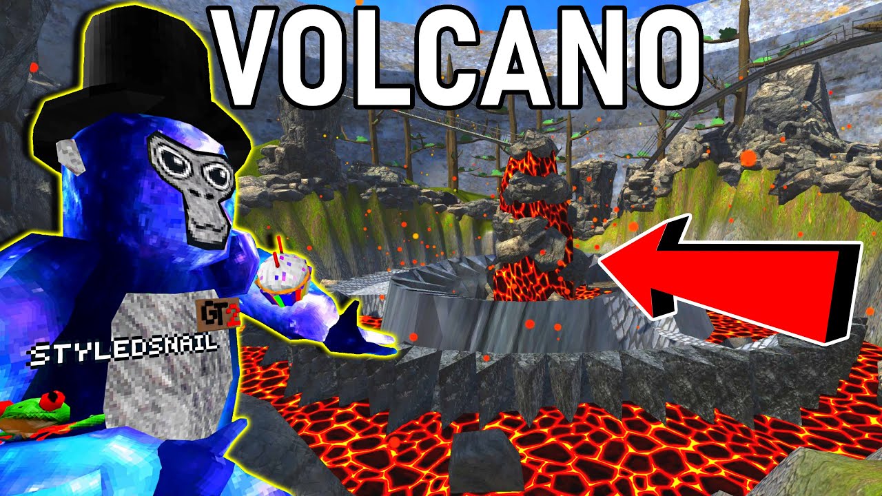 I Made A New VOLCANO Map for Secret Tunnel in Gorilla Tag - YouTube
