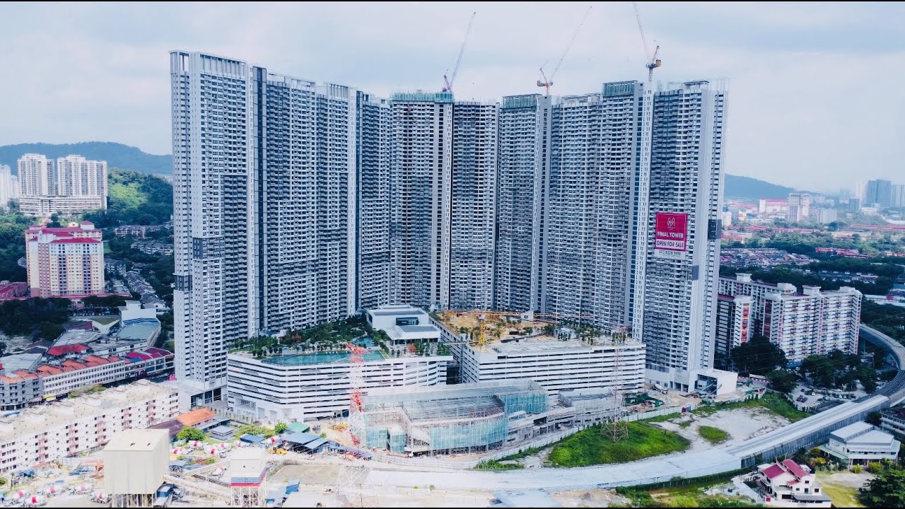 [4K Walk] Massive Development M Vertica - tallest residential towers in ...