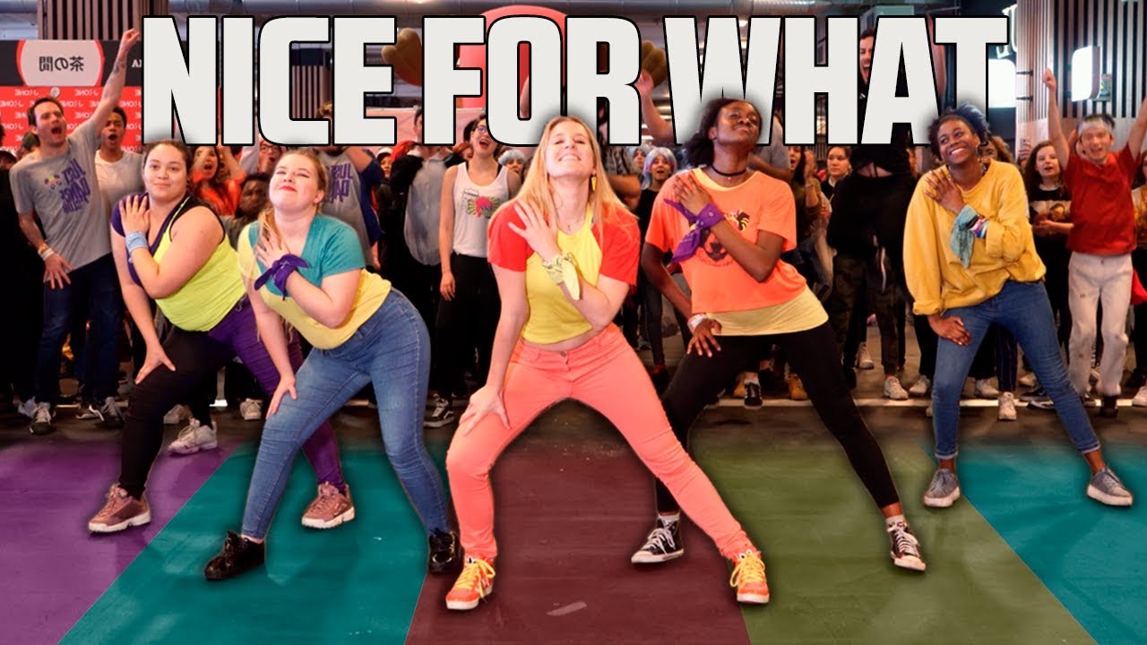 Just Dance 2019 NICE FOR WHAT Drake | Gameplay IN PUBLIC - YouTube