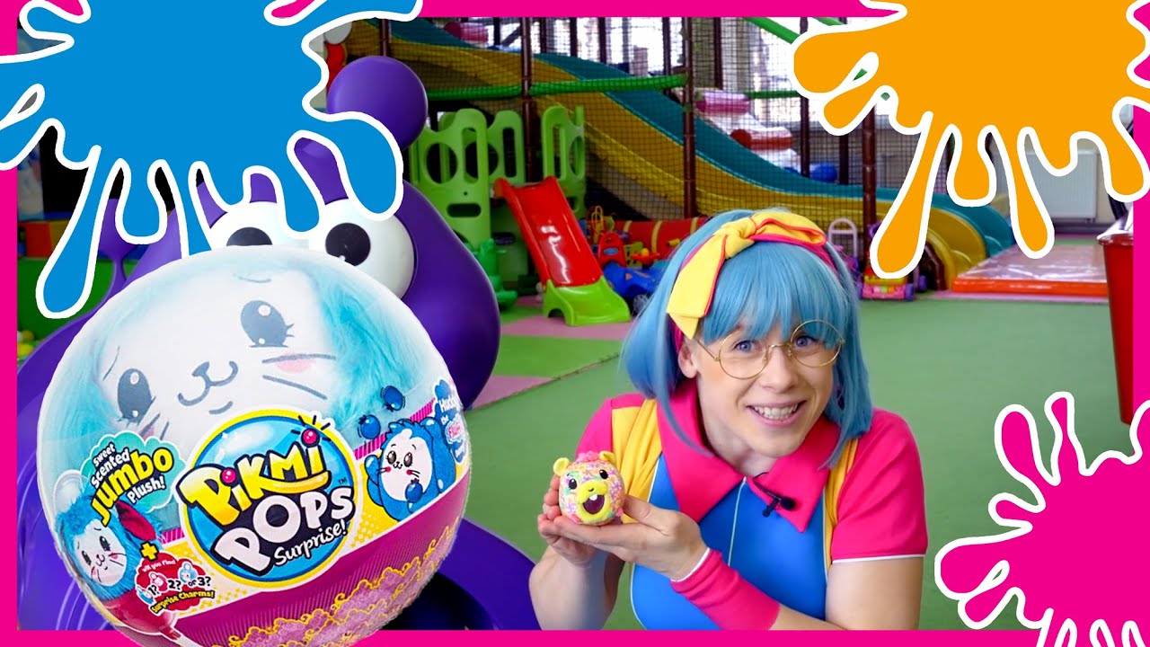 Learn Colors Playing Games at Play Place & Pikmi Pops Surprise Toy ...