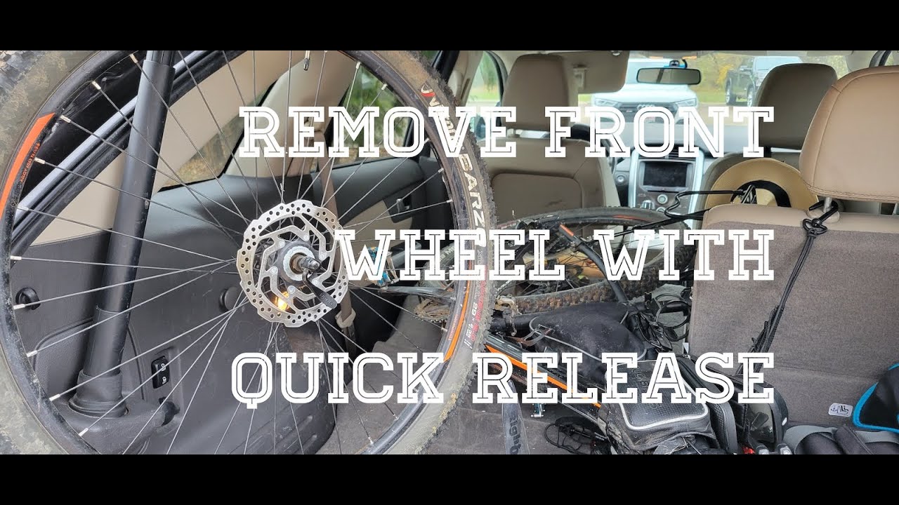 How to remove bicycle front wheel with quick release - YouTube