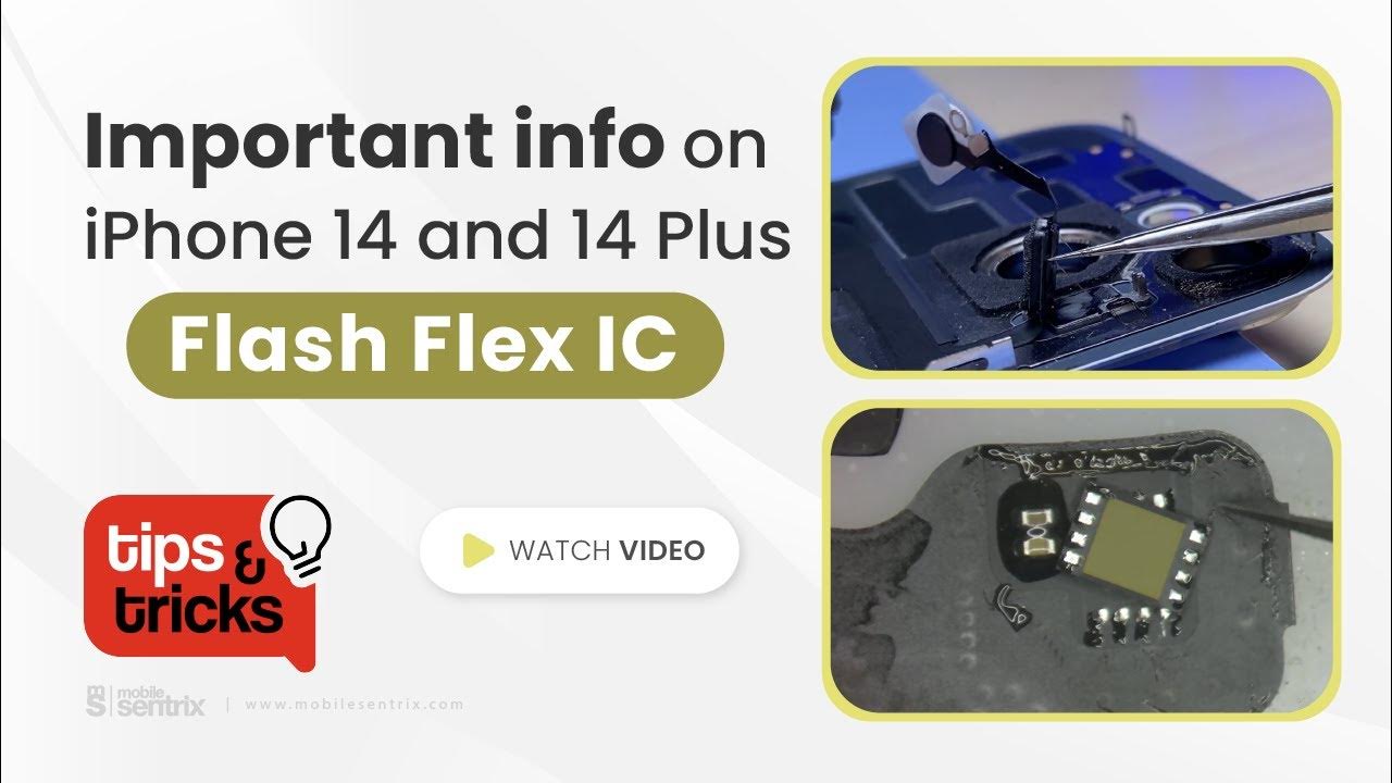 IMPORTANT INFO on the iPhone 14 and 14 Plus! Flash flex IC (Tips and Tricks) - YouTube
