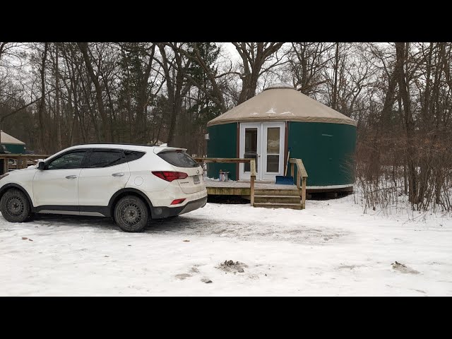 Yurt Camping Pinery Winter Camping At MacGregor Point Provincial Park