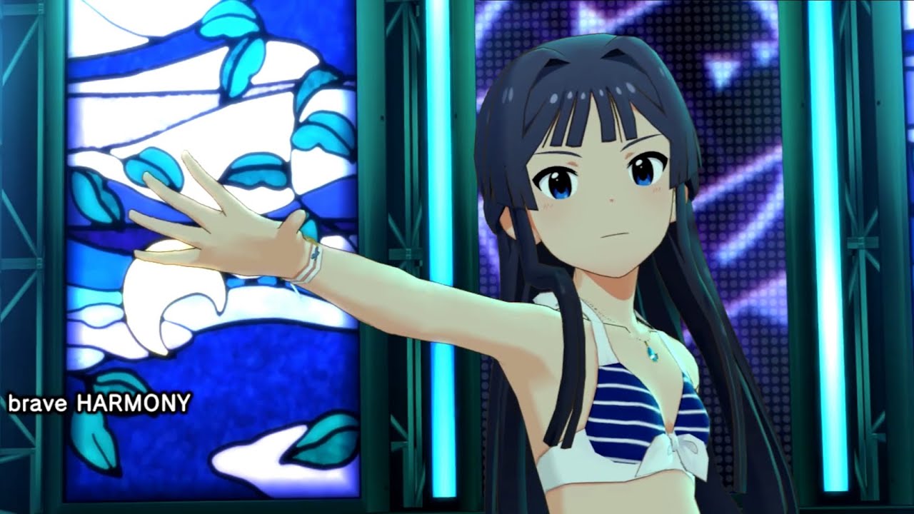 【ミリシタ】Bluemoon Harmony brave HARMONY 13人ver.【マイオンリースイムウェア】 - YouTube