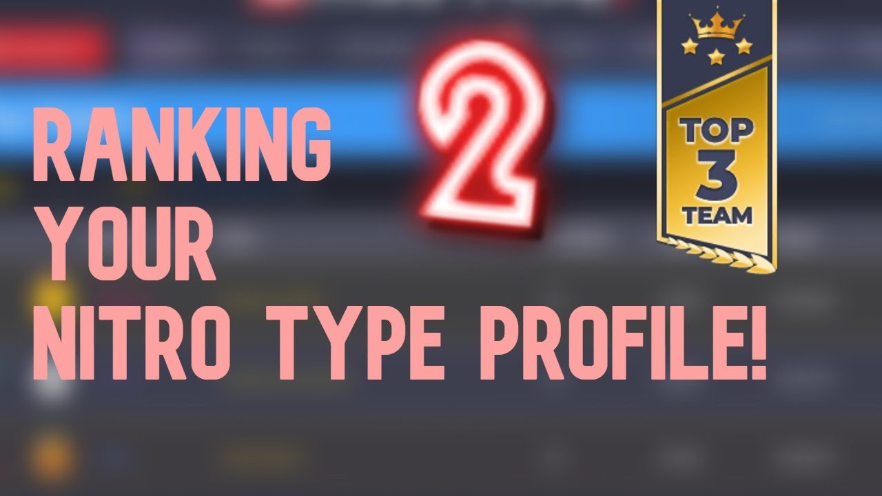 Ranking YOUR Nitro Type Profile 2! ($5,000,000 Prize) - YouTube