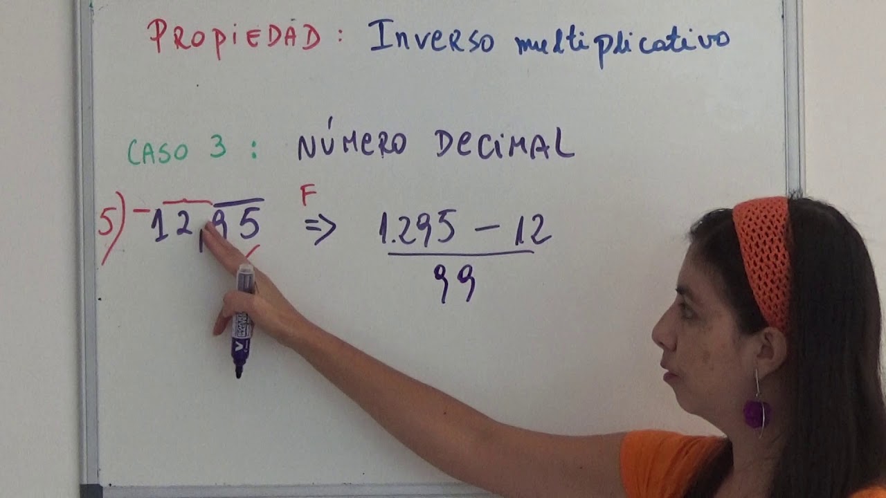 Inverso Multiplicativo de un Decimal Ejemplo 5 - YouTube