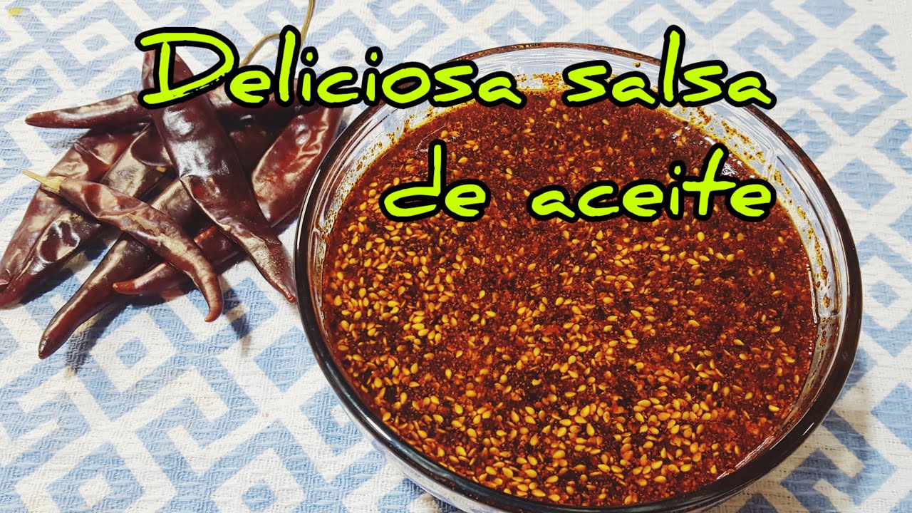 Salsa de guajillo en aceite. DELICIOSA. a mi estilo. - YouTube