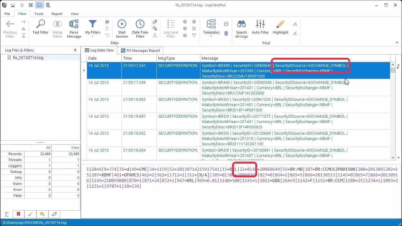 FIX Log Parsing and Analysis with LogViewPlus - YouTube