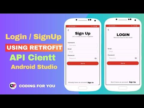 Login and Signup Using Retrofit in Android | Integrate Login and Register API Using Retrofit ...