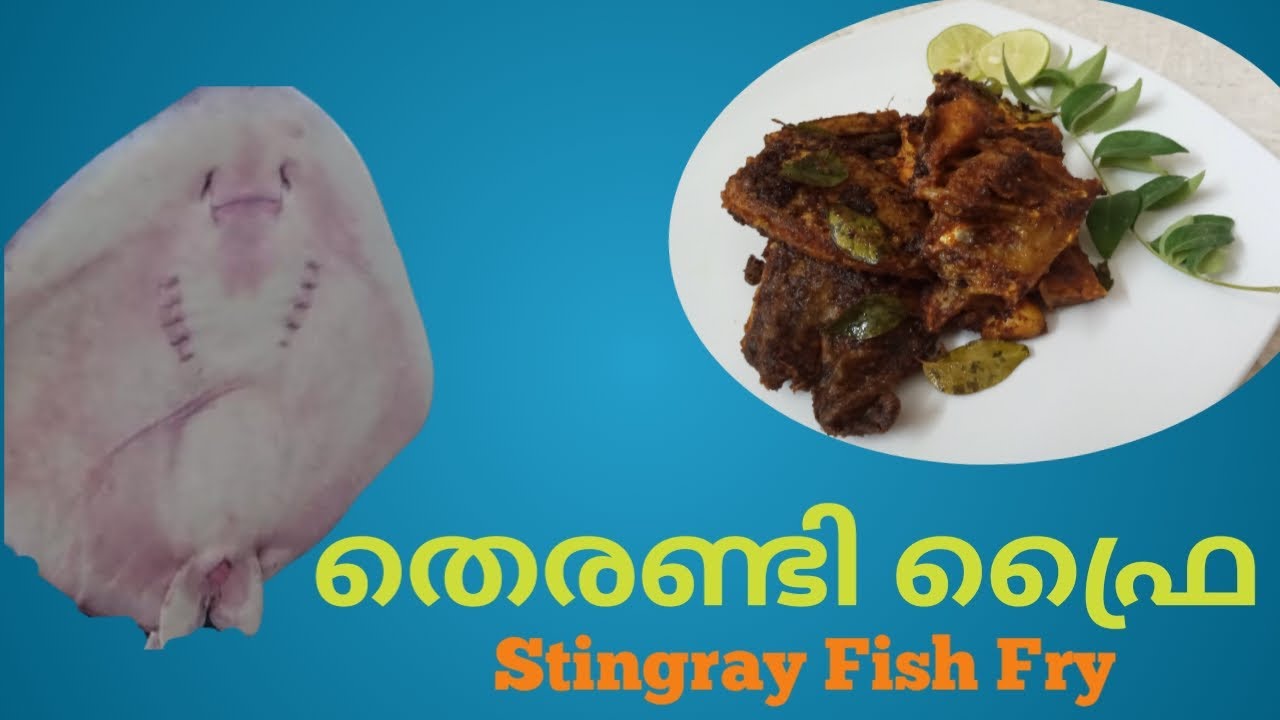 തെരണ്ടി ഫ്രൈ |Thirandi Fry|Stingray Fish Fry|Stingray Fish recipe - YouTube