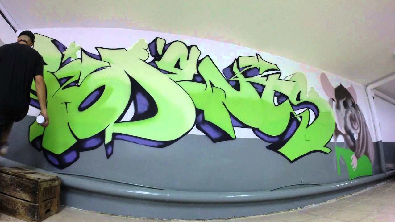 Graffiti Street Art by Cooker - YouTube