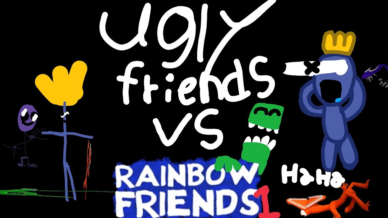 ugly friends vs rainbow friends - YouTube