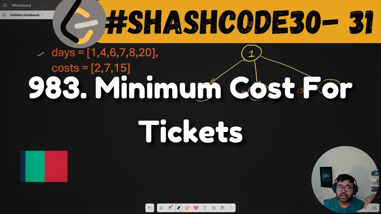 983 Minimum Cost For Tickets Leetcode Daily Challenge Shashcode
