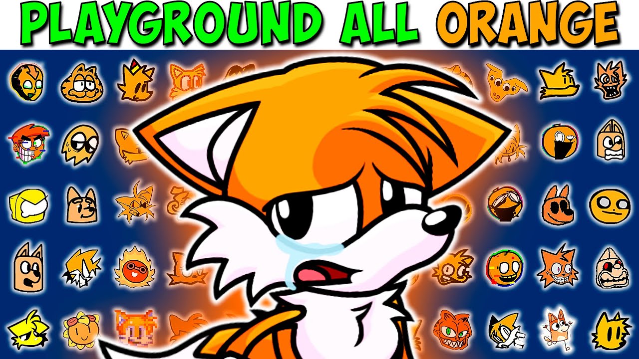 FNF Character Test | Gameplay VS My Playground | ALL Orange Test #4 ...