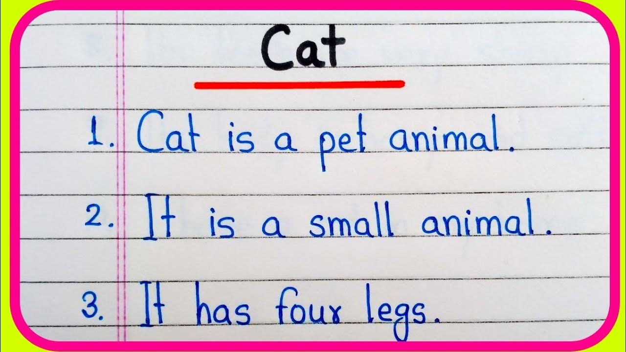 10 lines on cat essay in English | Short essay on cat | The cat 10 ...
