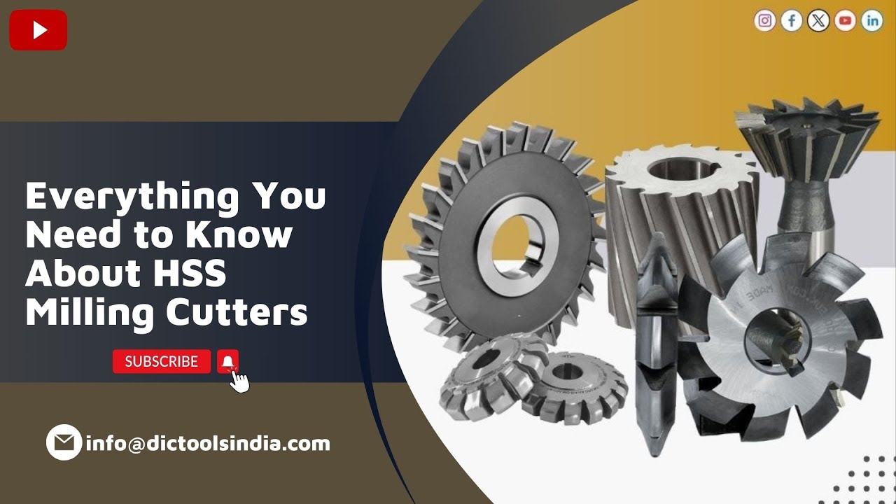 Everything You Need to Know About HSS Milling Cutters | DIC - YouTube