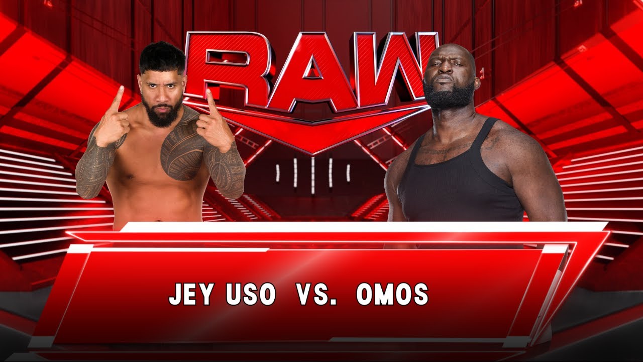 WWE 2K - Jey Uso vs Omos On Monday Night Raw Full Match | [1080p] - YouTube