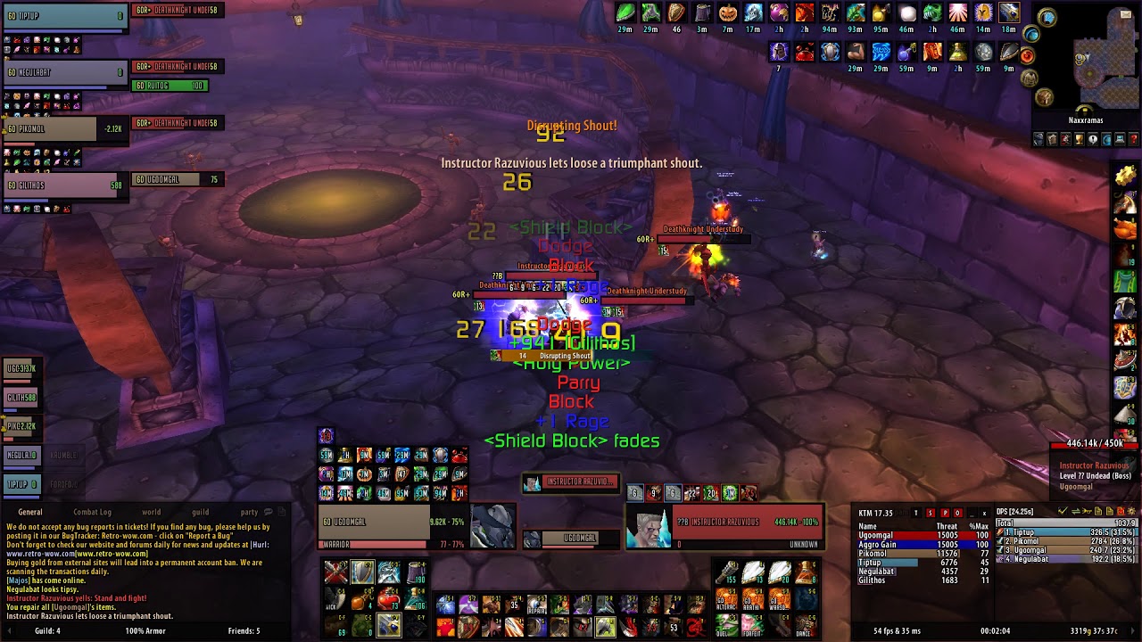 Retro-WoW Razuvious Part 1 - YouTube