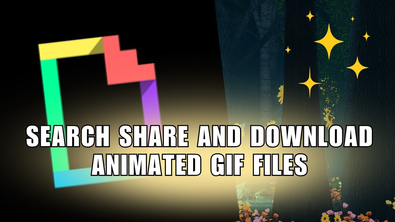 How to Search Share and Download Animated GIF Files - YouTube