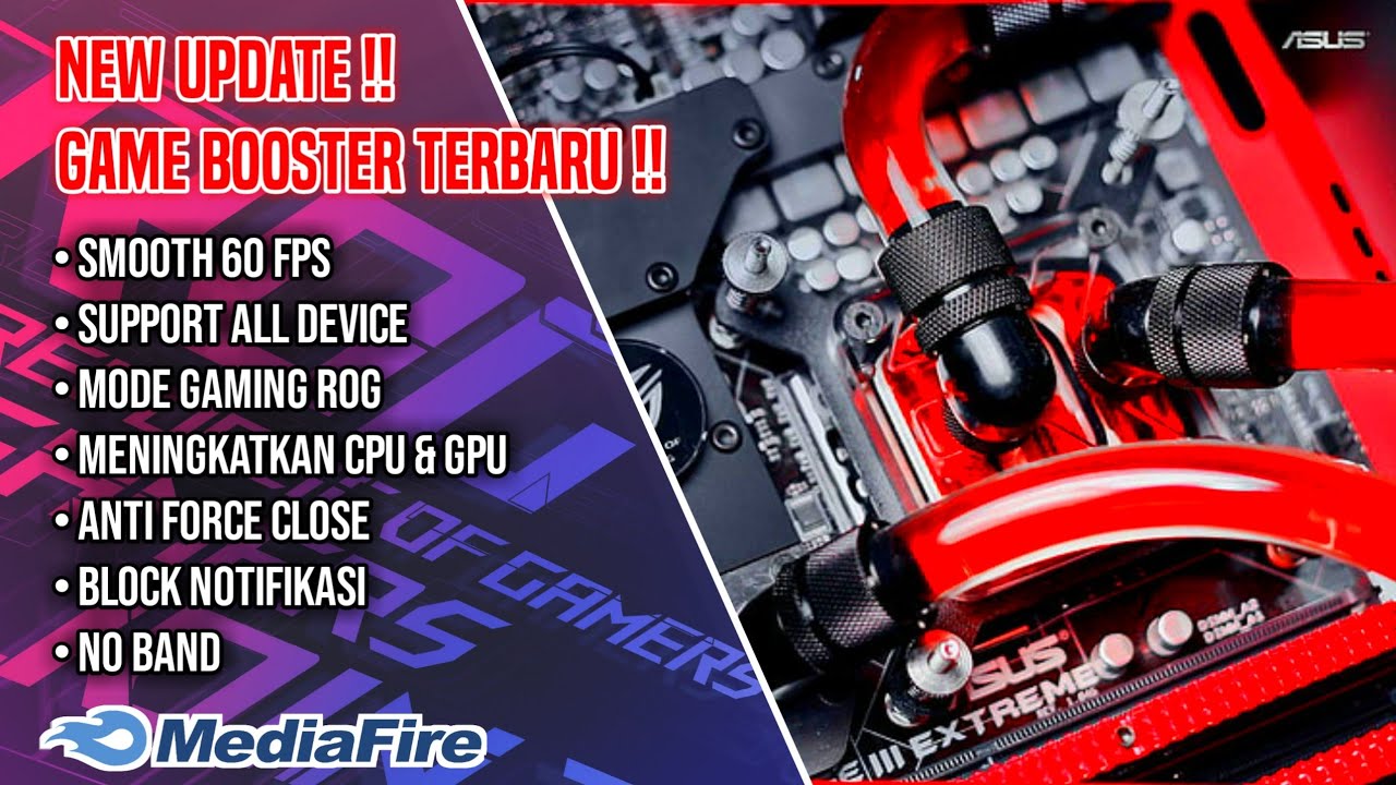GAME BOOSTER ASUS ROG🔥 MAIN GAME SERASA PAKAI HP GAMING RAM KECIL WAJIB ...