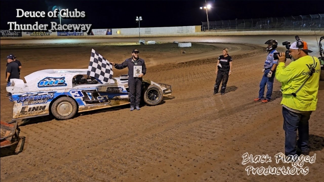 IMCA SportMod Main (Race 2)at Deuce of Clubs Thunder Raceway August ...