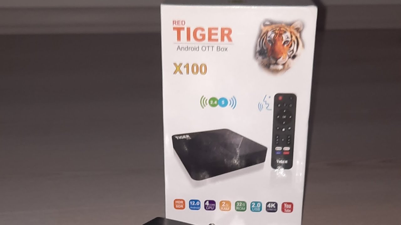 Tiger X100 4k Android 12 TVBox Kutu Açılışı Menü İnceleme - YouTube