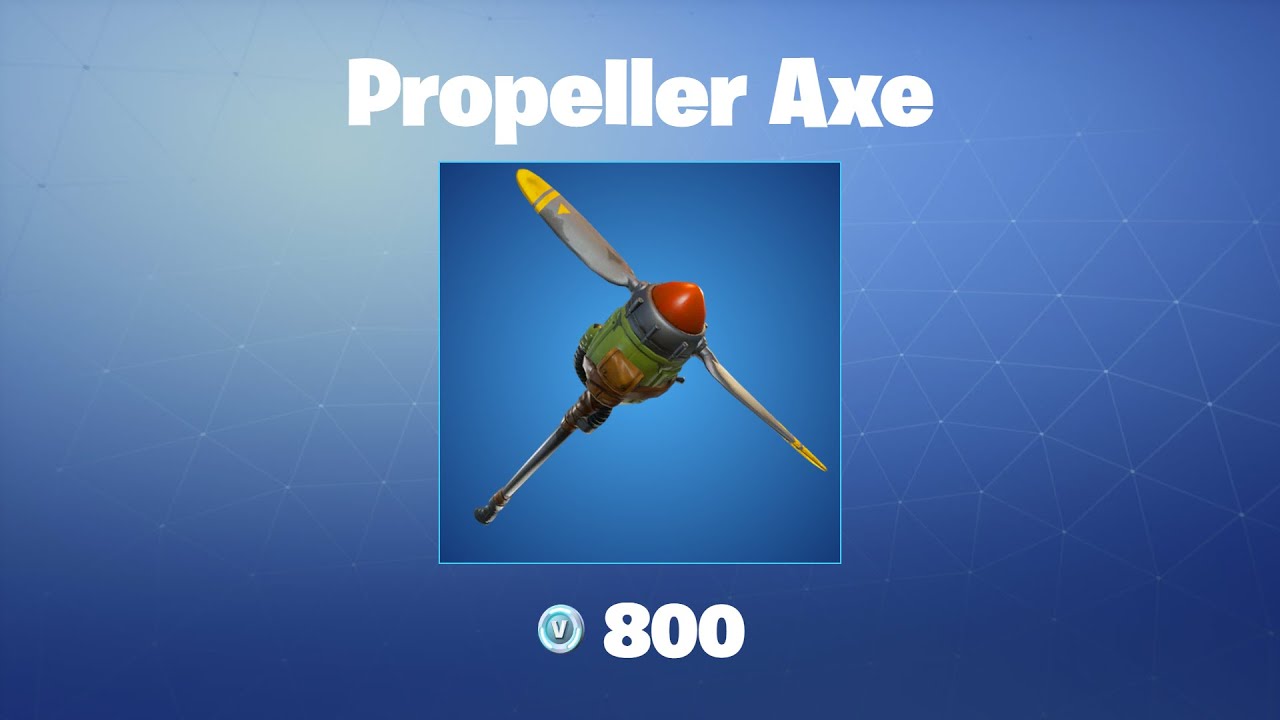 Propeller Axe | Fortnite Pickaxe - YouTube