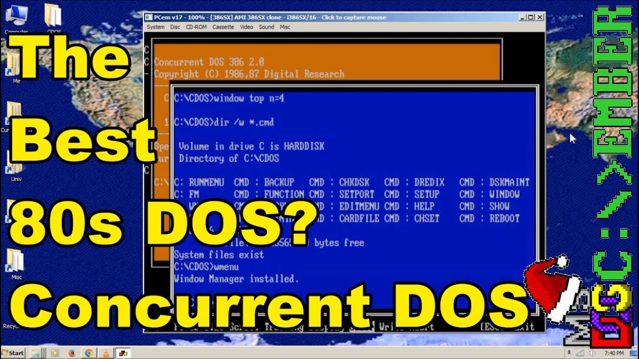 Concurrent DOS: Install & Use Guide for early 80s Multitasking OS - # ...
