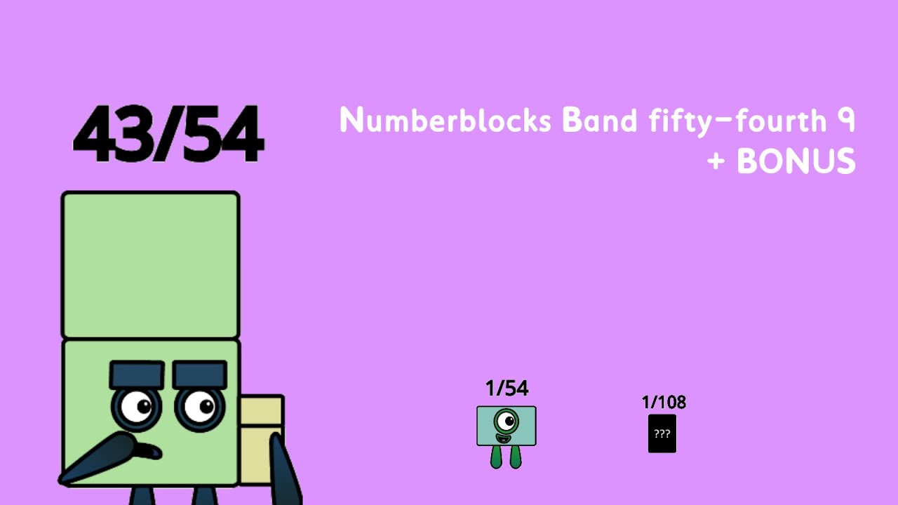Numberblocks Band fifty-fourth 9 + BONUS - YouTube
