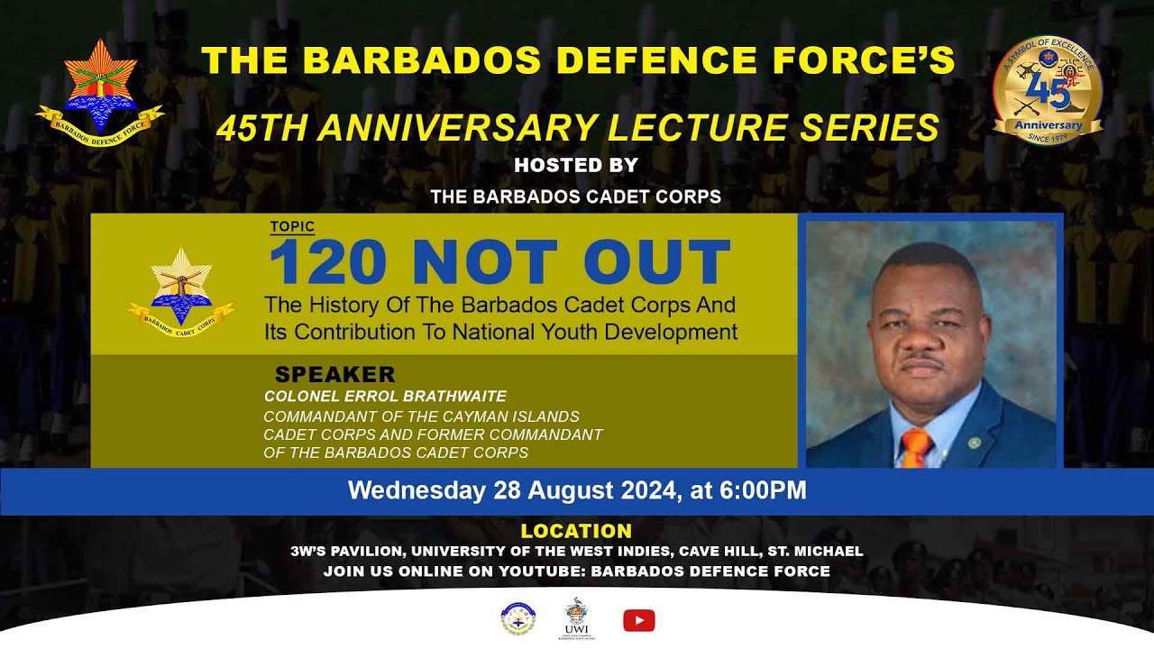 Barbados Defence Force 45th Anniversary Lecture Series - Part 2 - YouTube