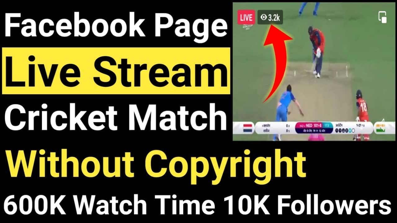 Cricket Live Stream Without Copyright Claim On Facebook |How To Live ...