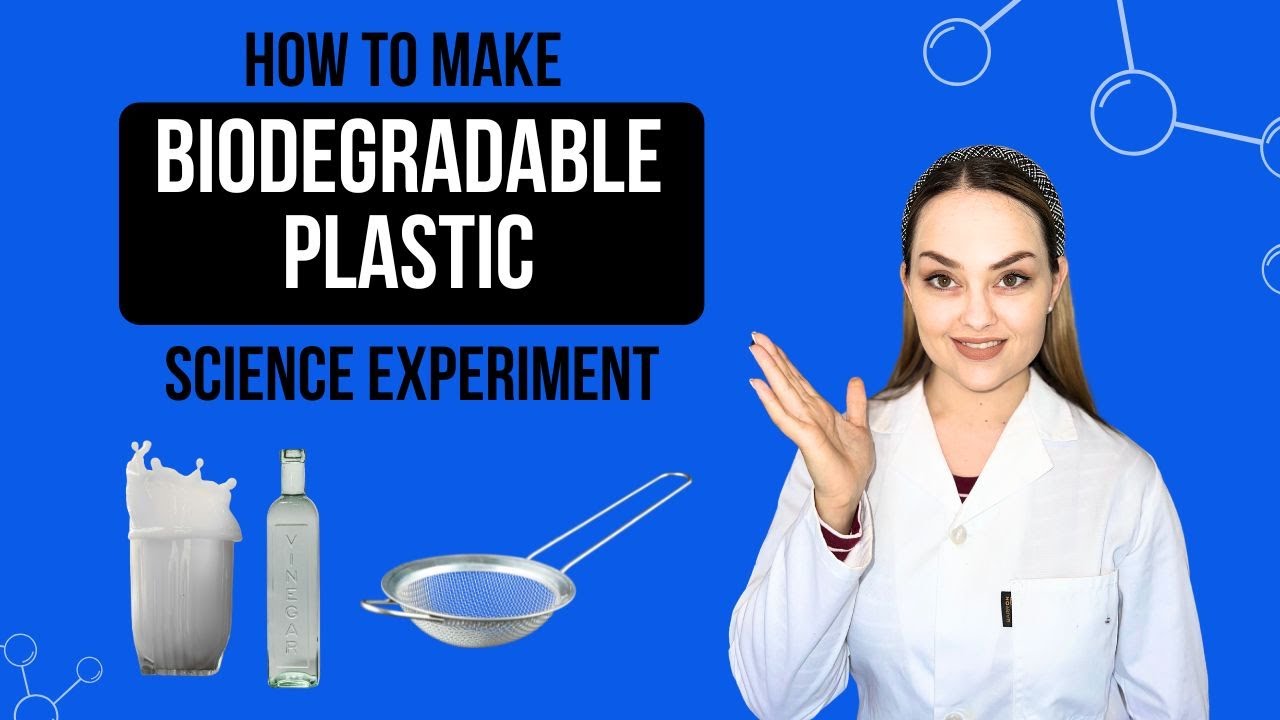 How to Make Biodegradable Plastic From Milk & Vinegar | Easy Science ...