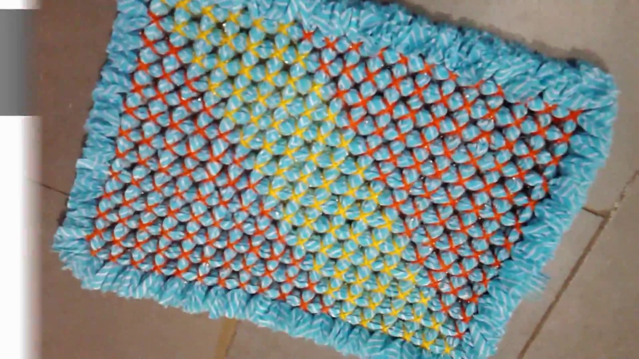 Epic Doormat Made From Rags Of Cloth/Sari - YouTube
