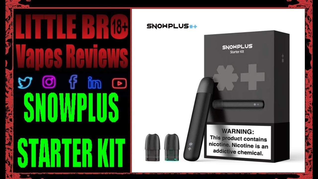 SNOWPLUS STARTER KIT PLUS VAPE-LESS PODS - YouTube