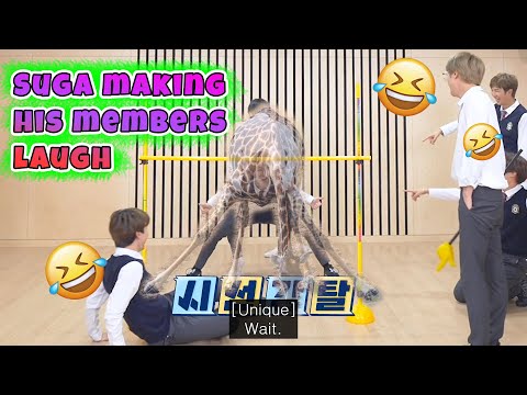BTS Suga making his members laugh