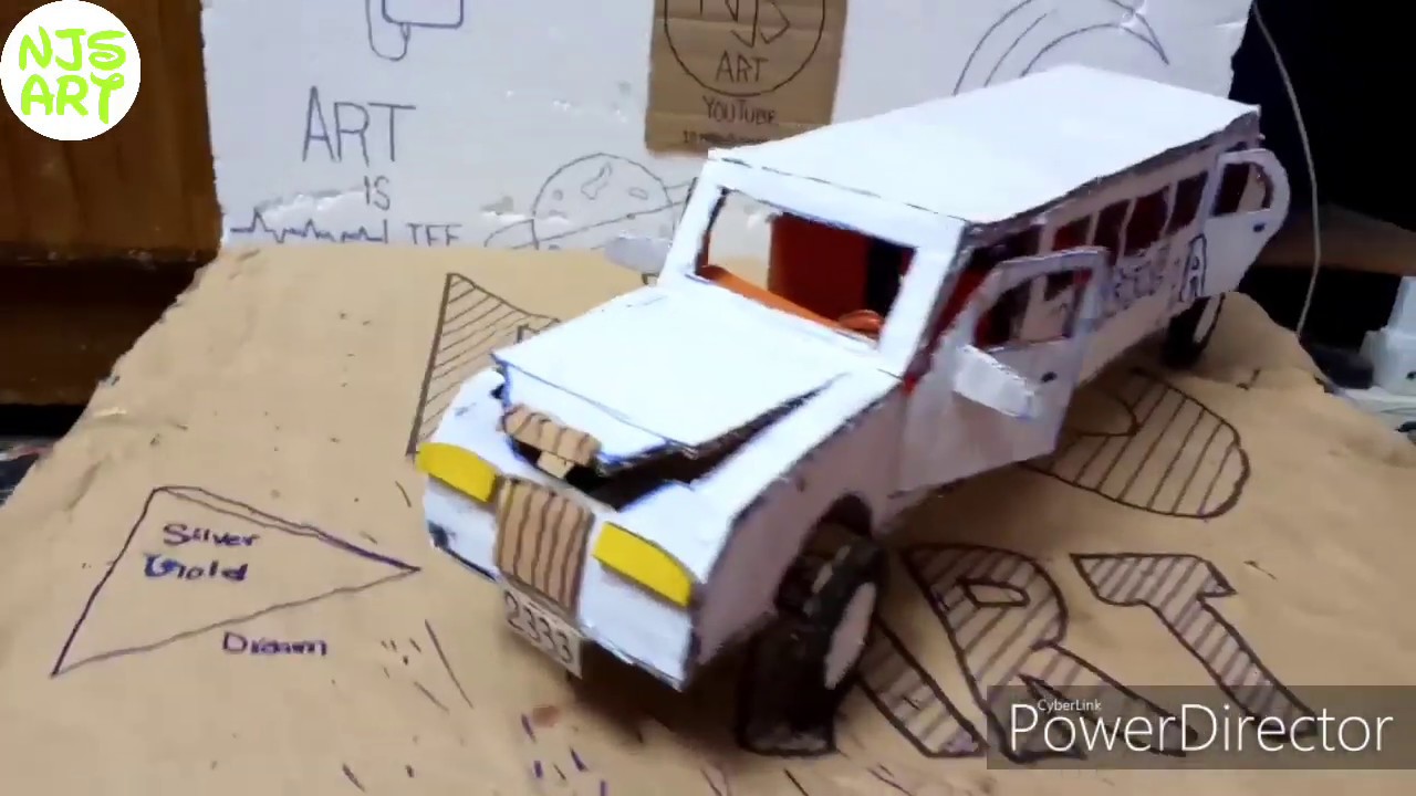 How to make limozine with cardboard l NJS l - YouTube